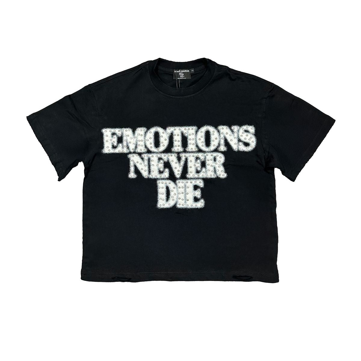 Mixed Emotion White Emotions Never Die Tee Black – Effortless Soles